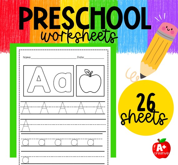 Hojas De Trabajo Para Trazar La Letra A En Preescolar Ejercicios