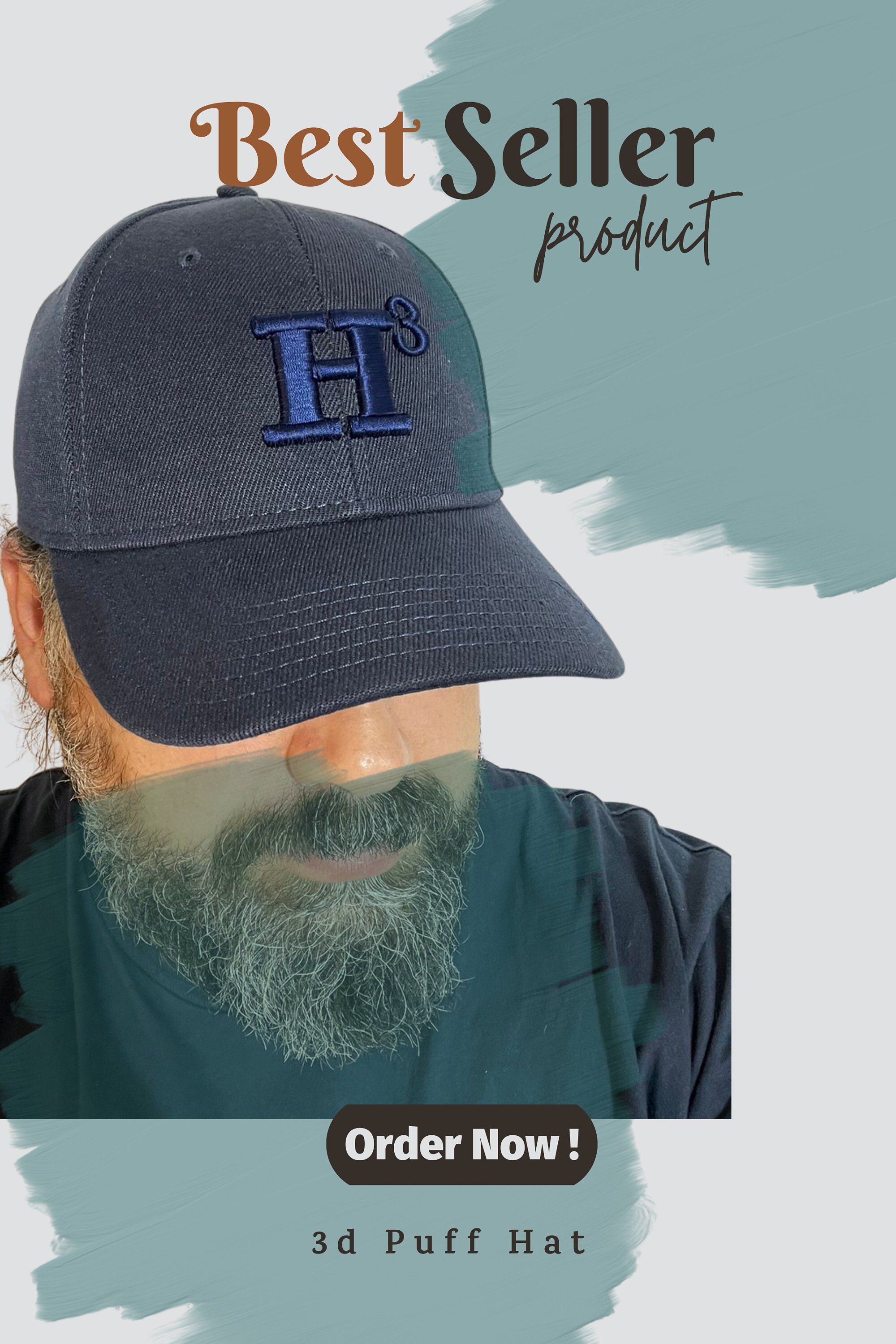 3D or 2D Puff Embroidery Custom Hat Embroidered Structured Adjustable ...