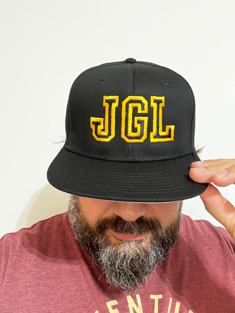 Crown Hats JGL Initials Letters Embroidery Your Name Hat - Etsy