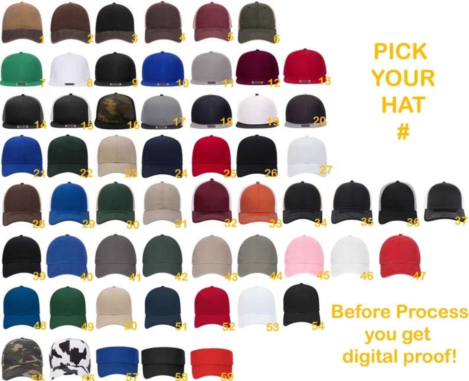 Crown Hats JGL 701 Initials Letters Embroidery Your Name - Etsy