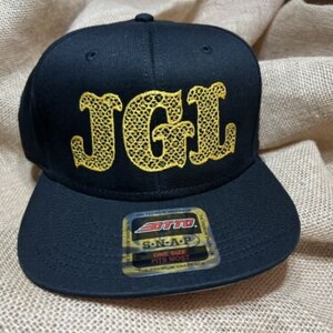 Crown Hats, JGL, Initials, Letters, Embroidery, Your Name Hat - Etsy