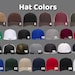 3D or 2D Puff Embroidery Custom Hat Embroidered Structured Adjustable ...