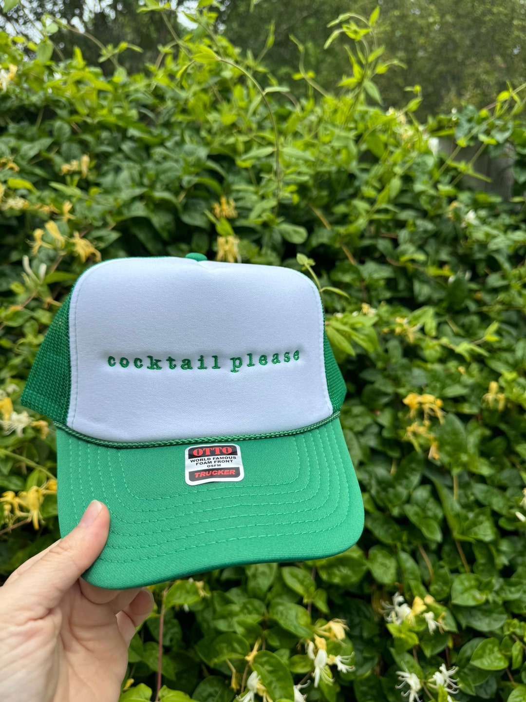 Custom Foam Trucker Hat With Embroidery , Personalized Foam Hat, Unisex ...