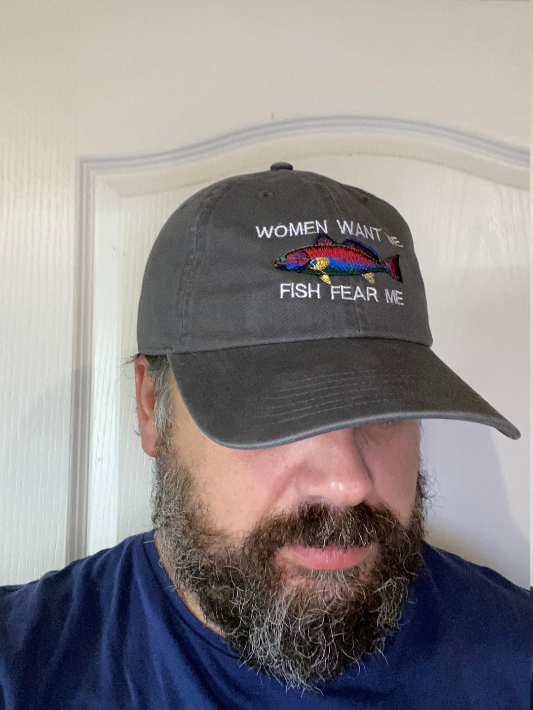 Funny Fishing Hat: Custom Embroidered Dad Joke Gift - Etsy