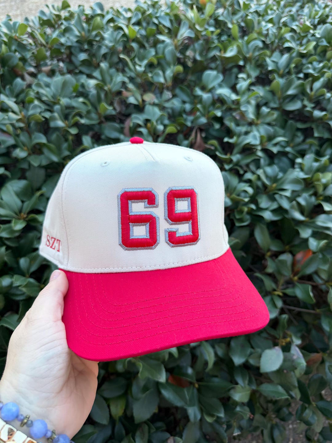 Custom Embroidered Sports Number Hat, Puff Embroidered Baseball Cap ...