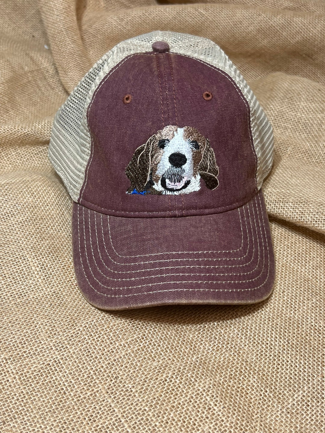 Custom Embroidered Pet Portrait Hat: Personalized Dog or Cat Cap - Etsy