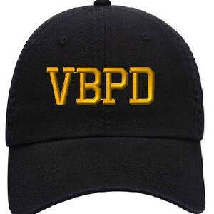 Police Department Custom Made Embroidered Hats NYPD, VBPD, LAPD, - Etsy