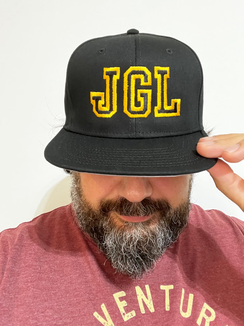 Crown Hats JGL Initials Letters Embroidery Your Name Hat - Etsy