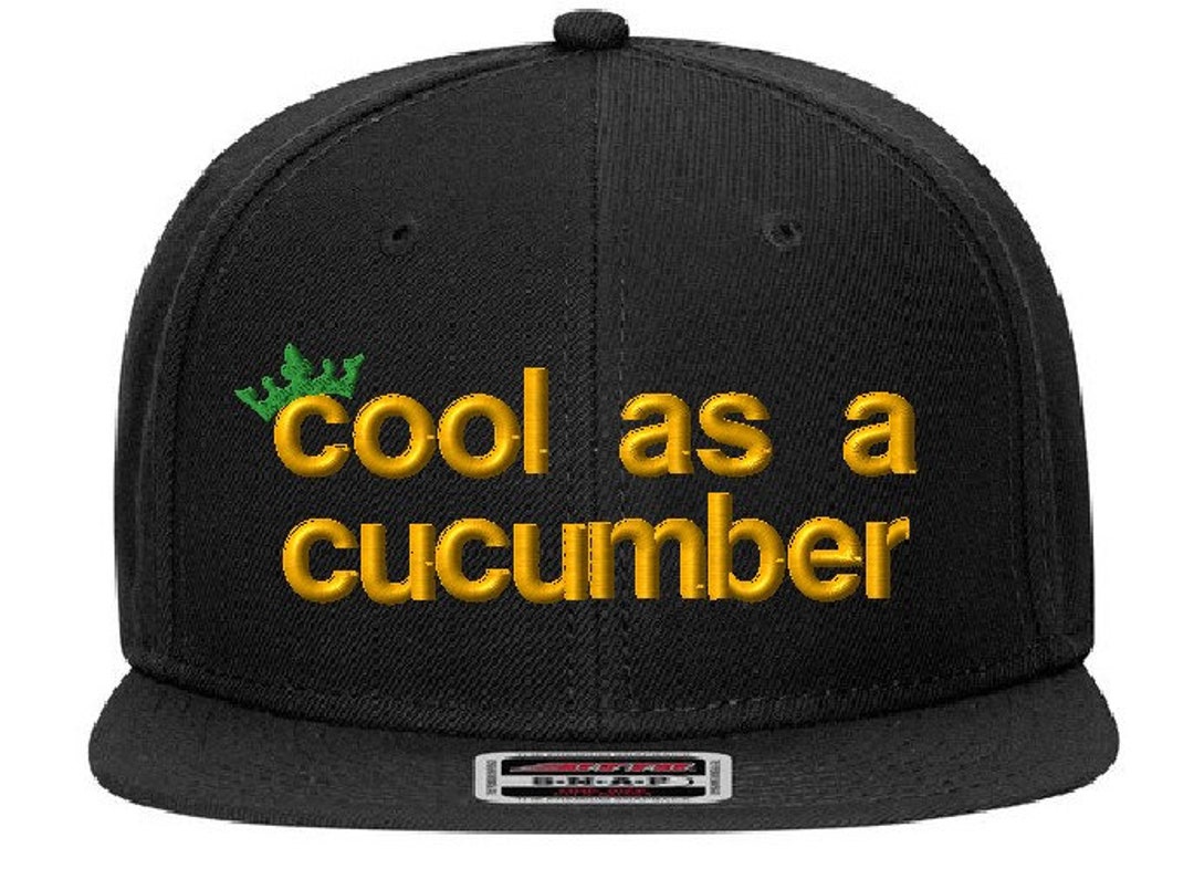 Cool as a Cucumber Crown Custom Embroidered Hats - Etsy
