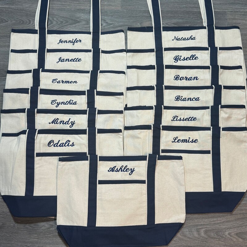 Preppy Tote Bag - Etsy