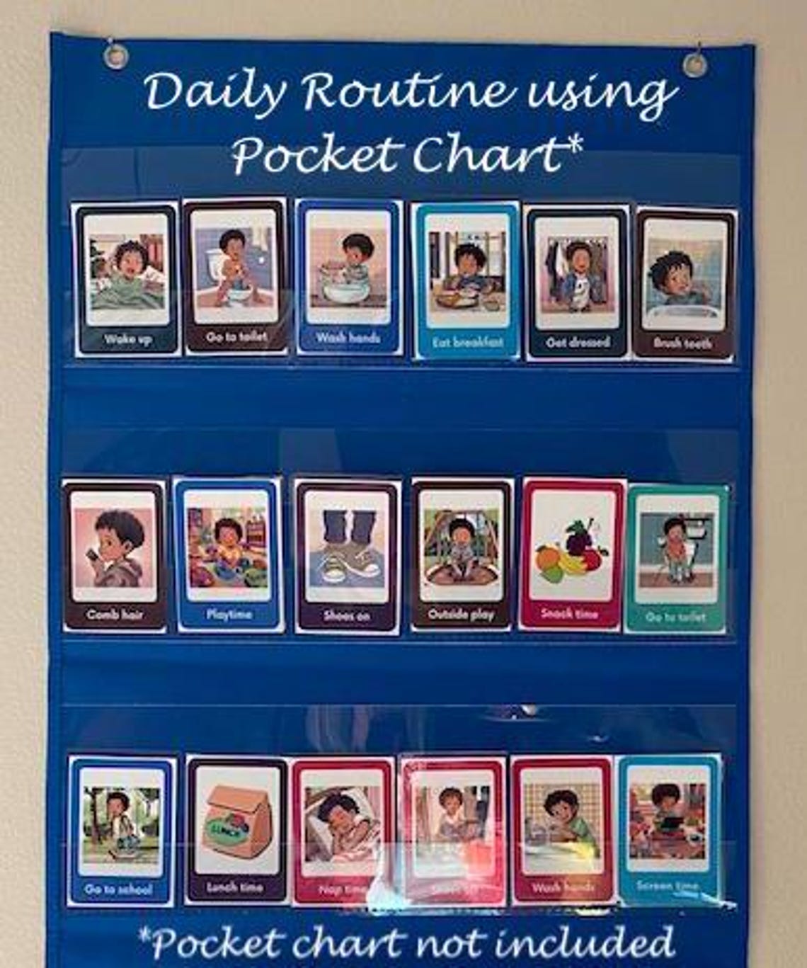 Daily Routine Cards for Black & Biracial Boys, Toddler/preschool ...