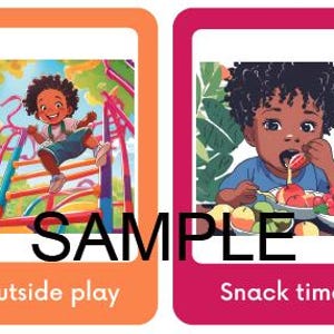 Daily Routine Cards for Black Boys: Visual Schedule (digital Download ...