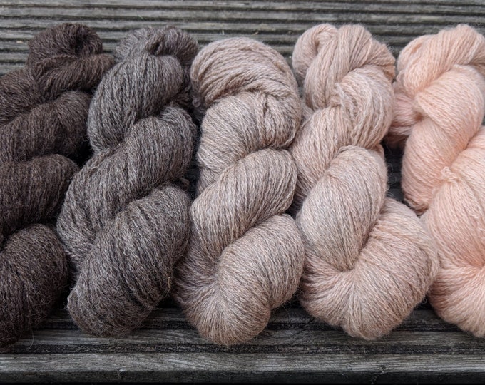 Botanically dyed British wool yarn and weaving kits by RoDyeworks