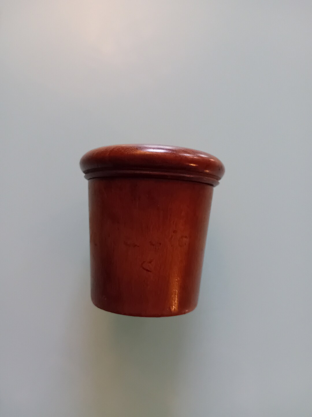 Vintage Fruitwood Treen Jar - Etsy