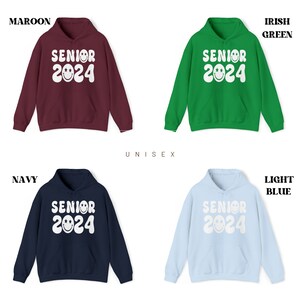 Senior 2024 Hooded Sweatshirt, 2024 Graduate, Class of 2024 Hoodie ...