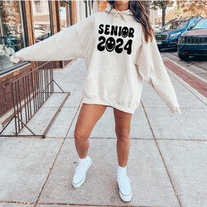 Senior 2024 Hooded Sweatshirt, 2024 Graduate, Class of 2024 Hoodie ...