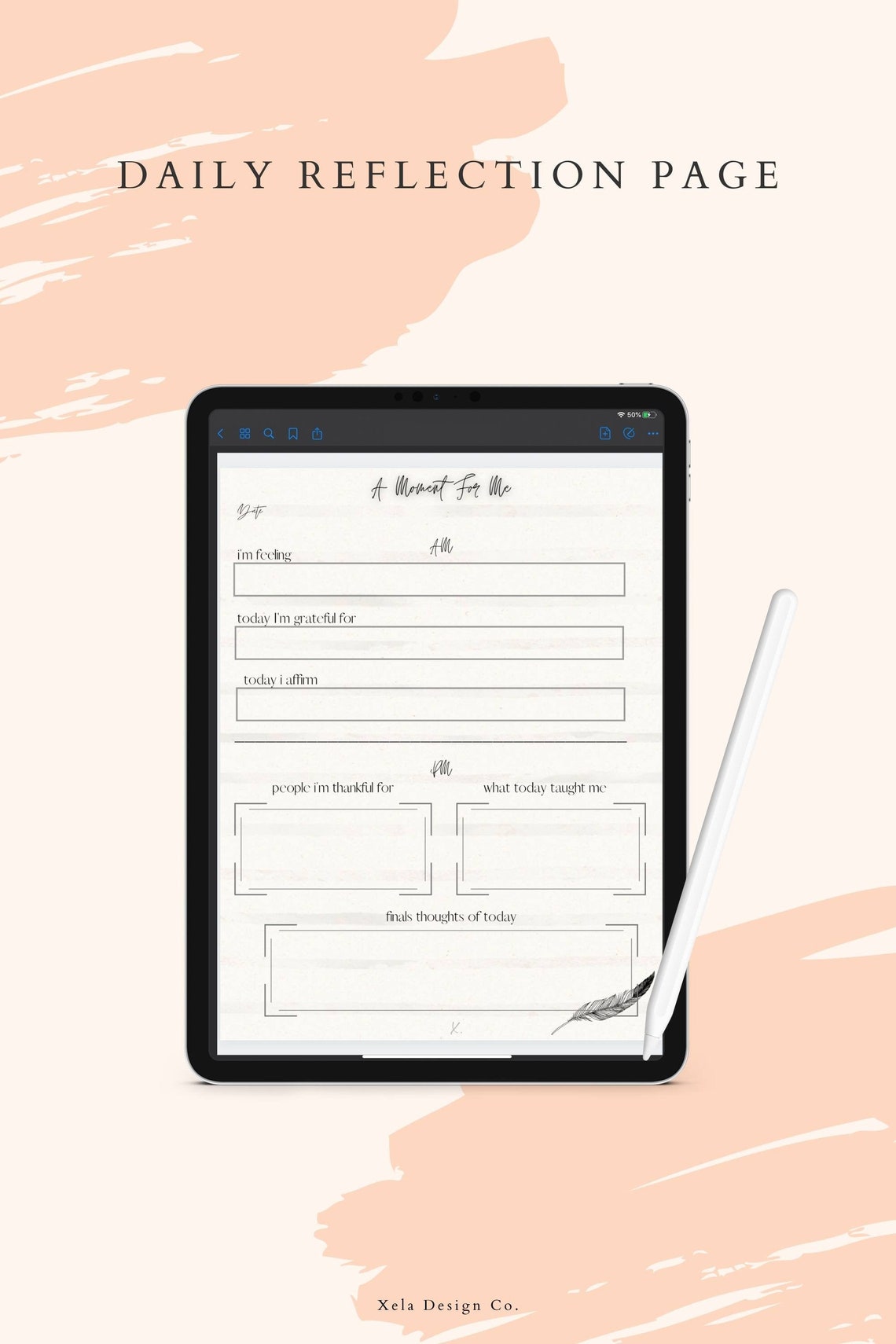 Daily Self-Reflection Worksheet | Etsy