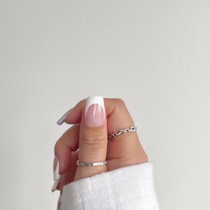 LILAC Lilac French Tip Press on Nails Spring Nails 2022 Lilac Flower ...