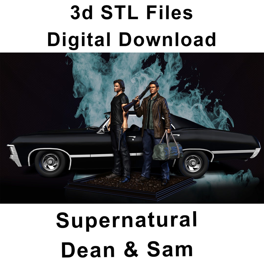 Dean and Sam Winchester From Supernatural 3D Print Model, Stl Files for ...