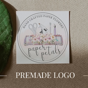 Paper Flower Designer Logo - Crafty Business Logo - Home Crafter ...
