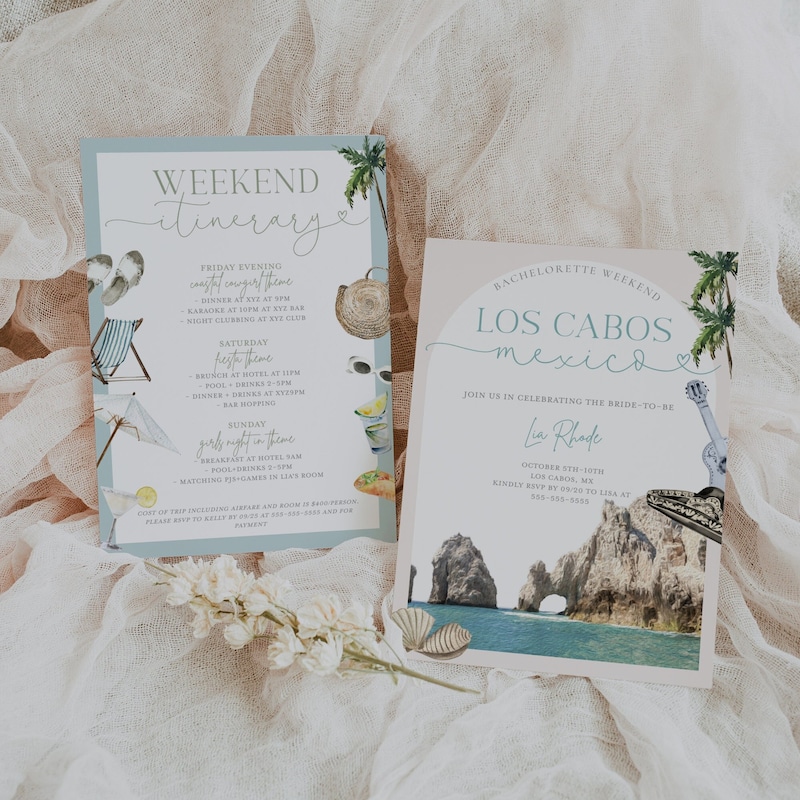 Cabo Bachelorette Invitation - Etsy