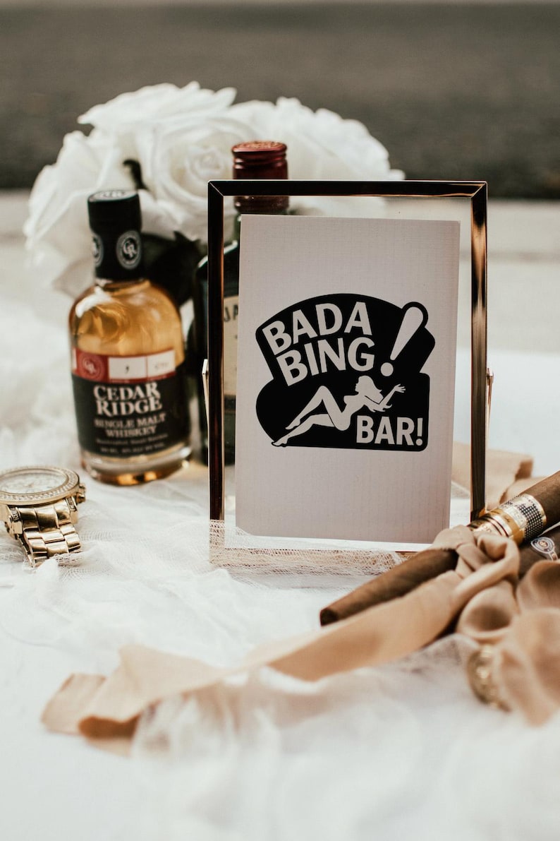 Mob Party Table Signs - Italian Family Party Table Signs - Gangster ...