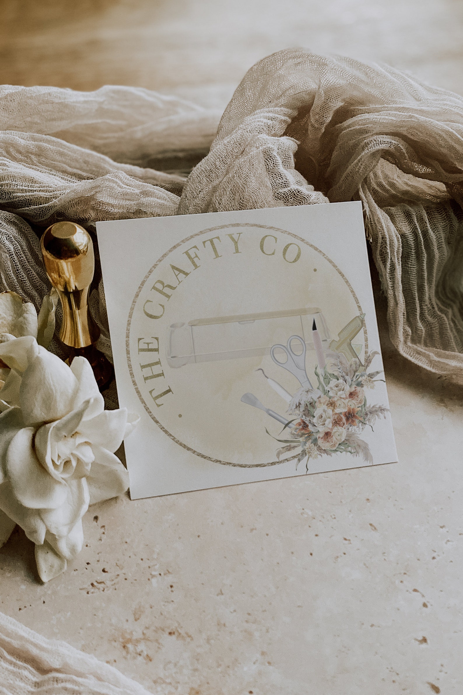 Crafter Logo - Crafting Business Logo - Premade Logo Design - Boho ...