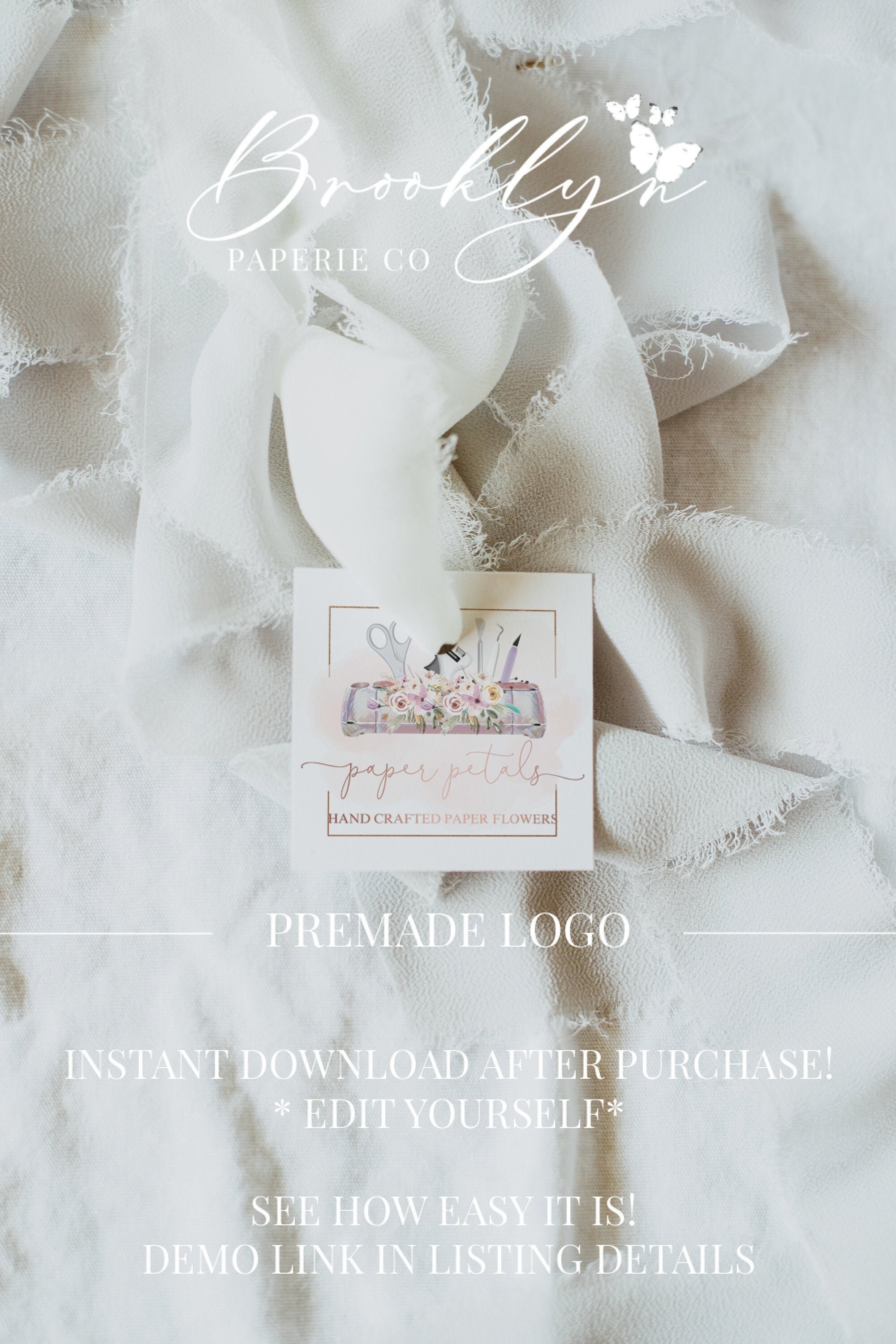 Paper Florist Logo - Paper Crafter Logo - Cricut Paper Flower Creator ...