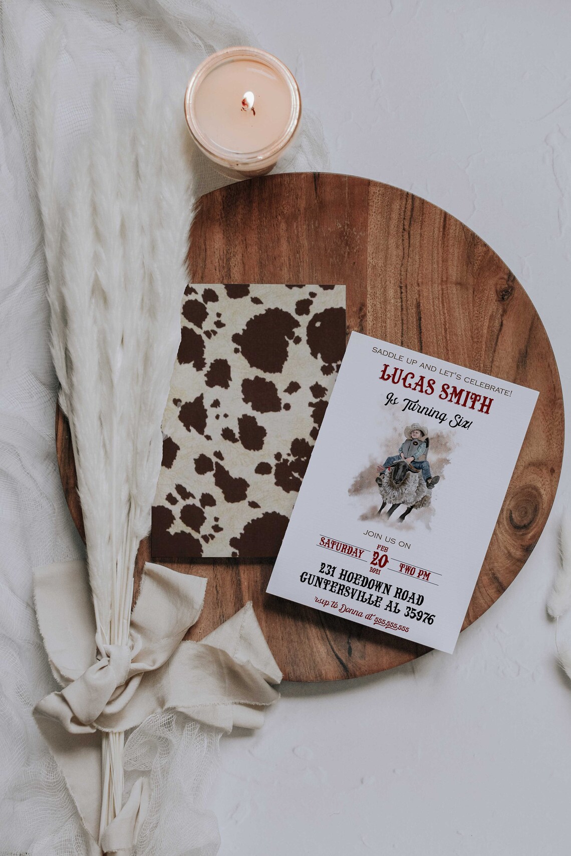 Bull Riding Birthday Invitation - Rodeo Birthday Invitation - Western ...