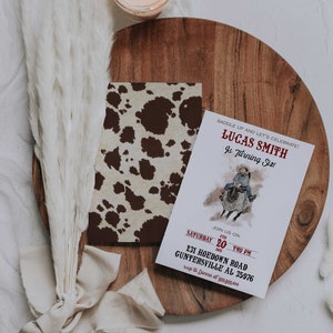 Bull Riding Birthday Invitation - Rodeo Birthday Invitation - Western ...