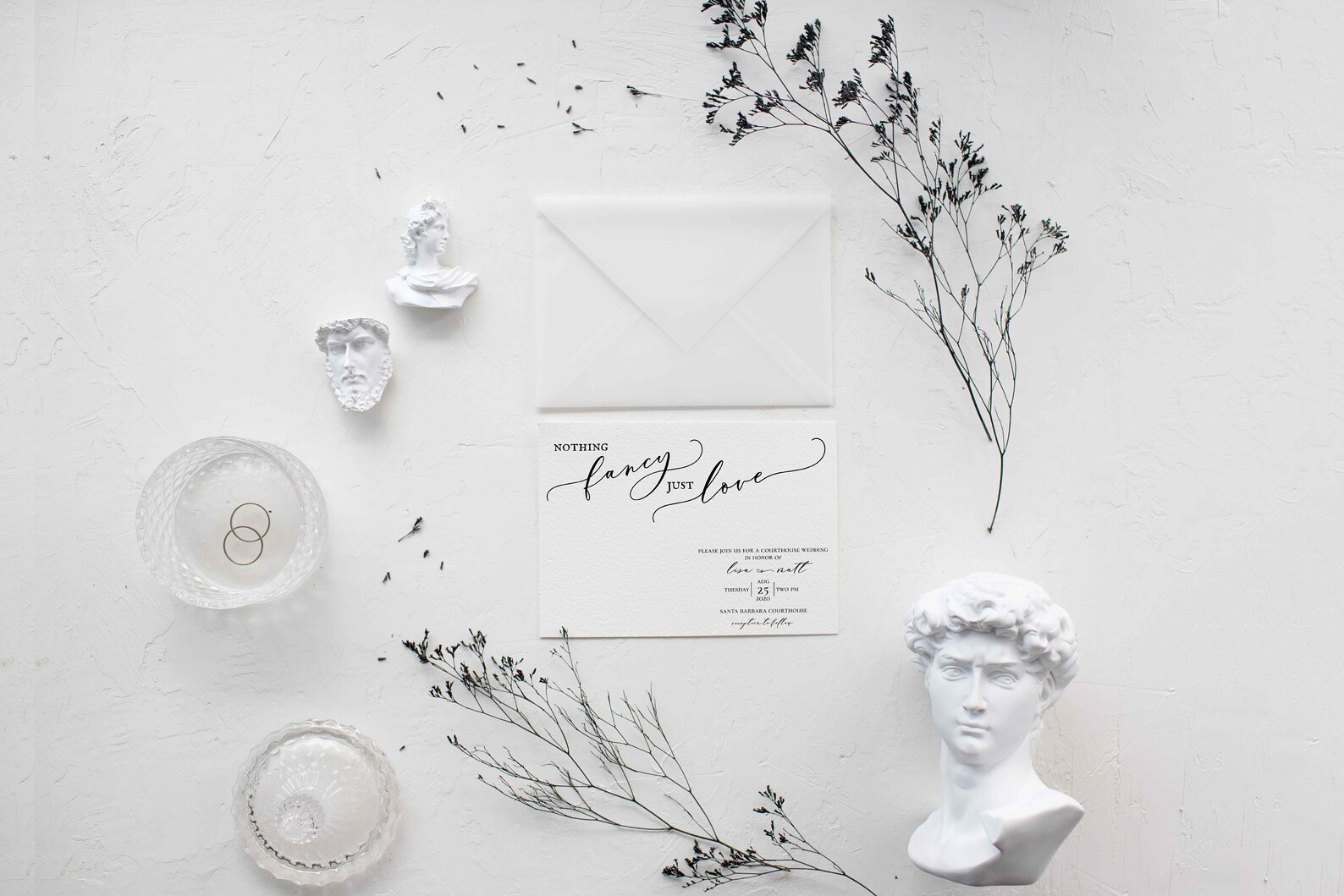 Courthouse Wedding Invitation - Simple Small Intimate Wedding ...