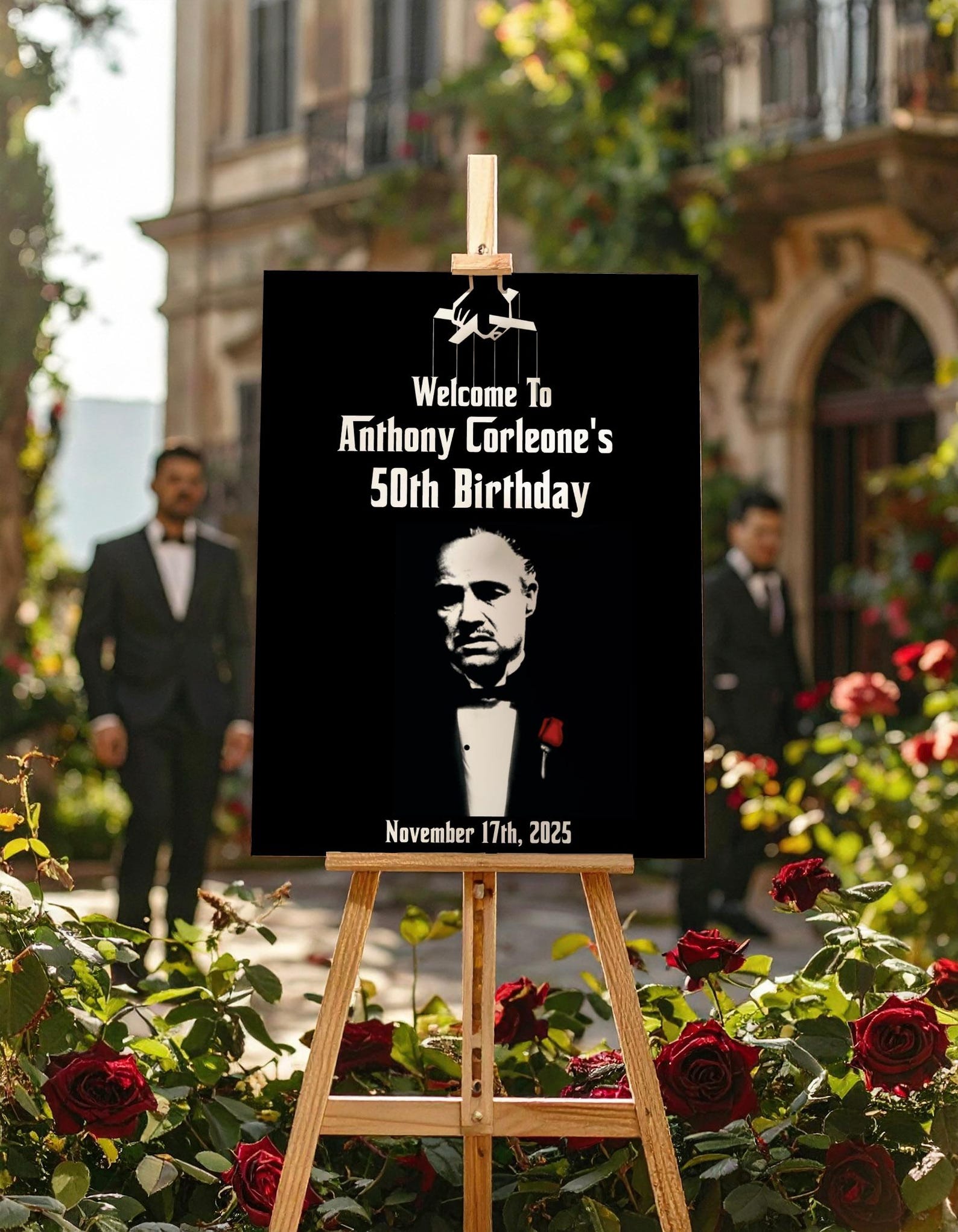 Mobster Birthday Welcome Sign - Mafia Party Welcome Sign - Mob Party ...
