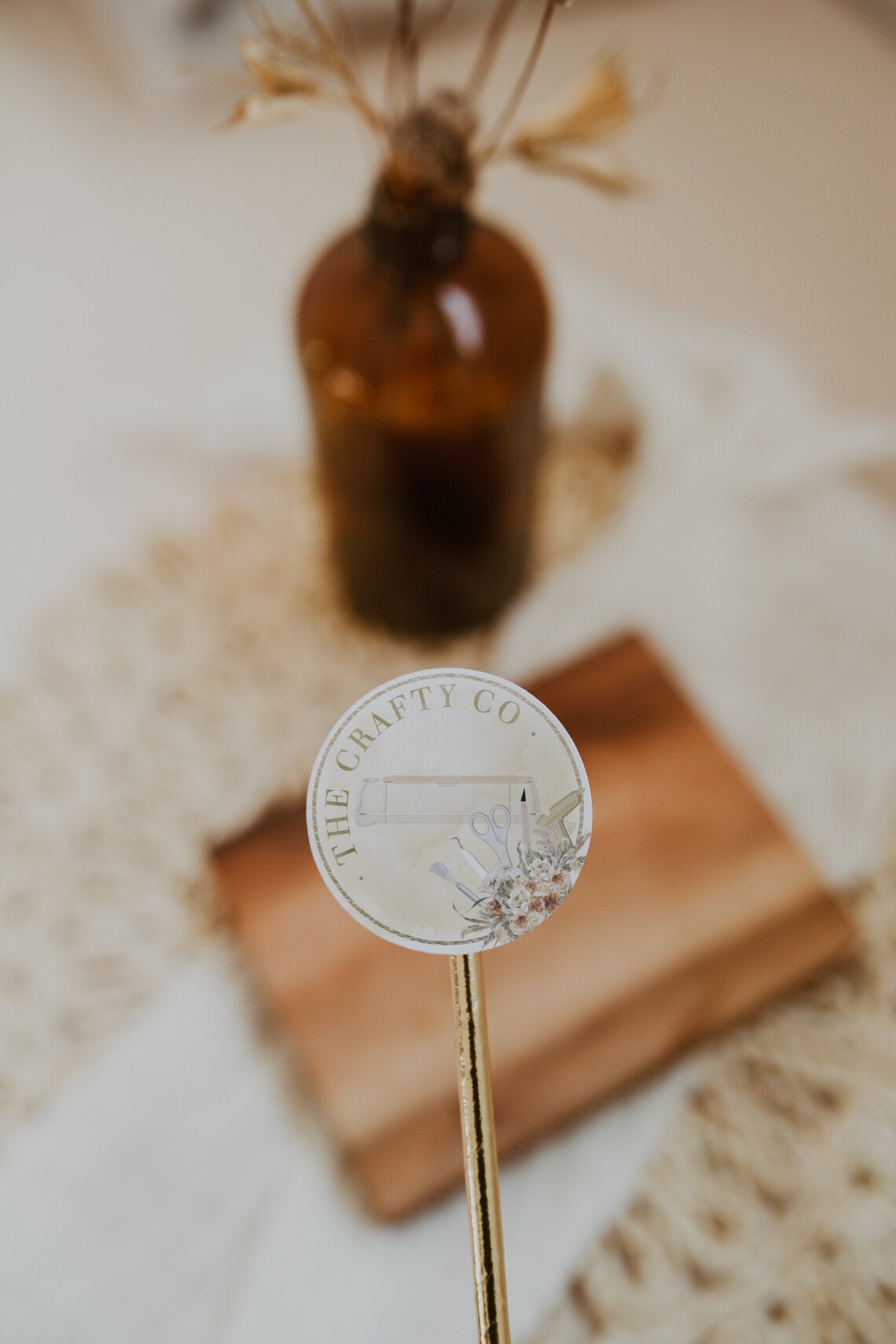 Crafter Logo - Crafting Business Logo - Premade Logo Design - Boho ...
