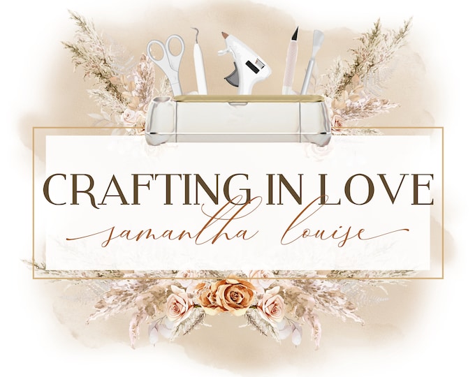 Paper Flower Designer Logo - Crafty Business Logo - Home Crafter ...
