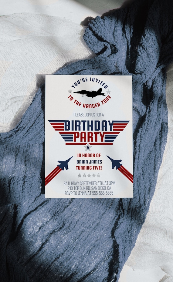 Fighter Pilot Invitation Fighter Jet Invitation Pilot - Etsy