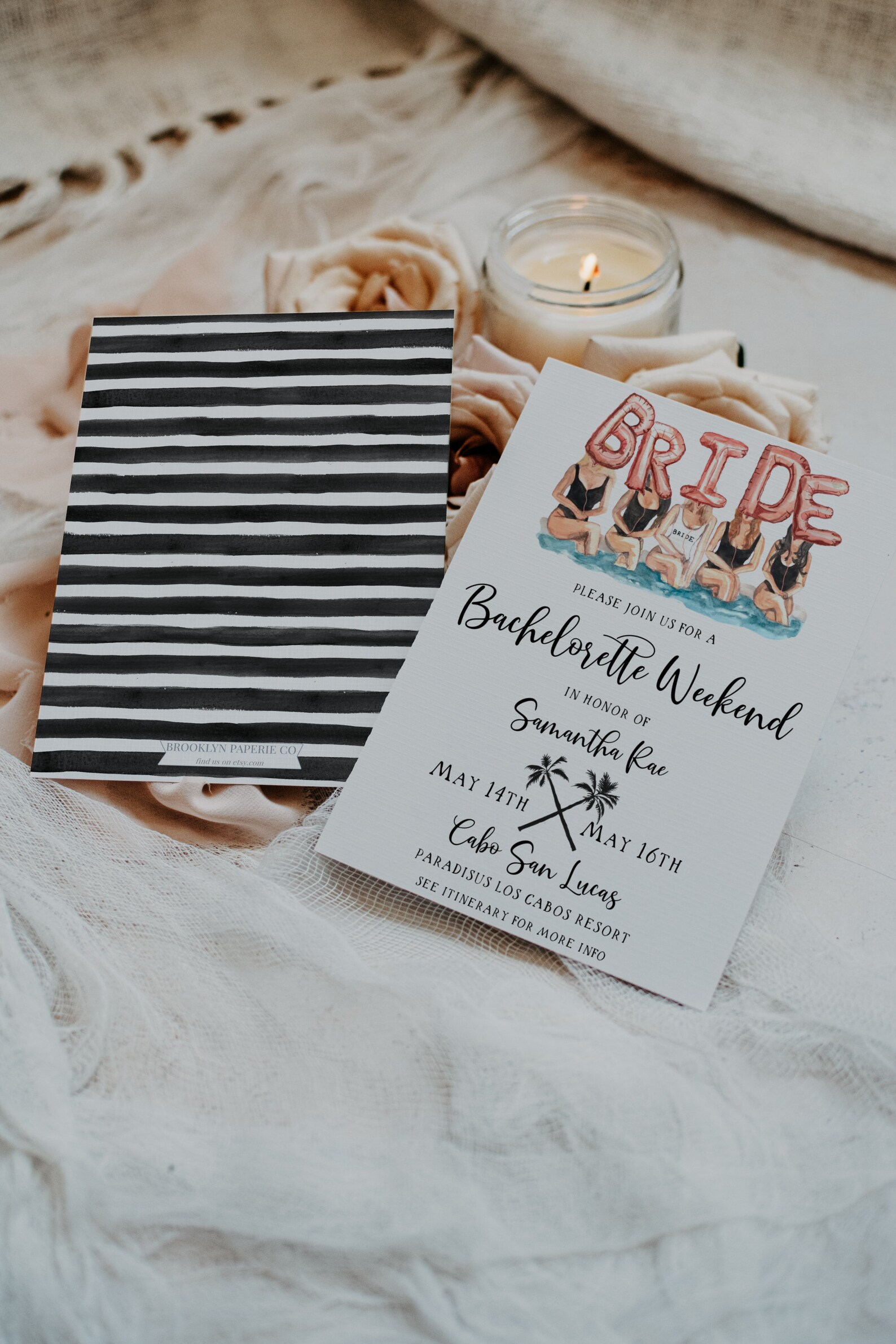 Poolside Bachelorette Party Invitation Resort Bachelorette - Etsy