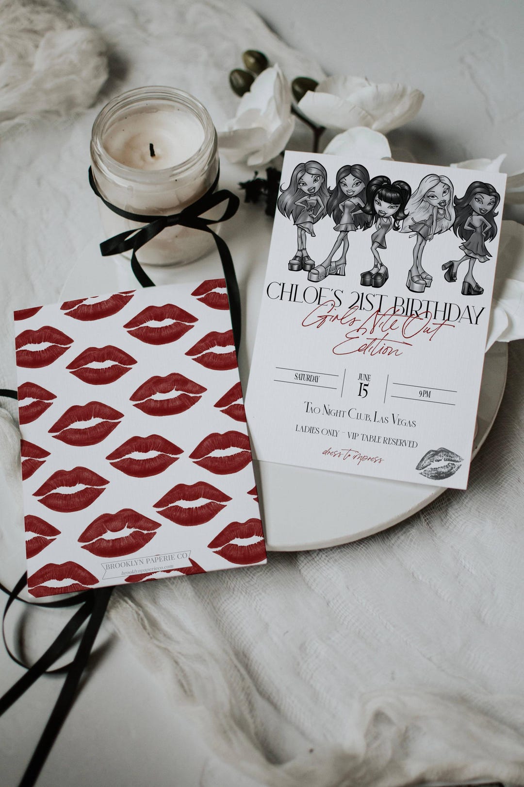 Bratz Birthday Invitation - Doll Birthday Invitation - Y2K Doll ...