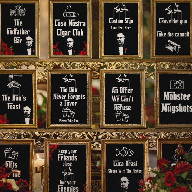 Mafia Themed Party Decorations - Etsy