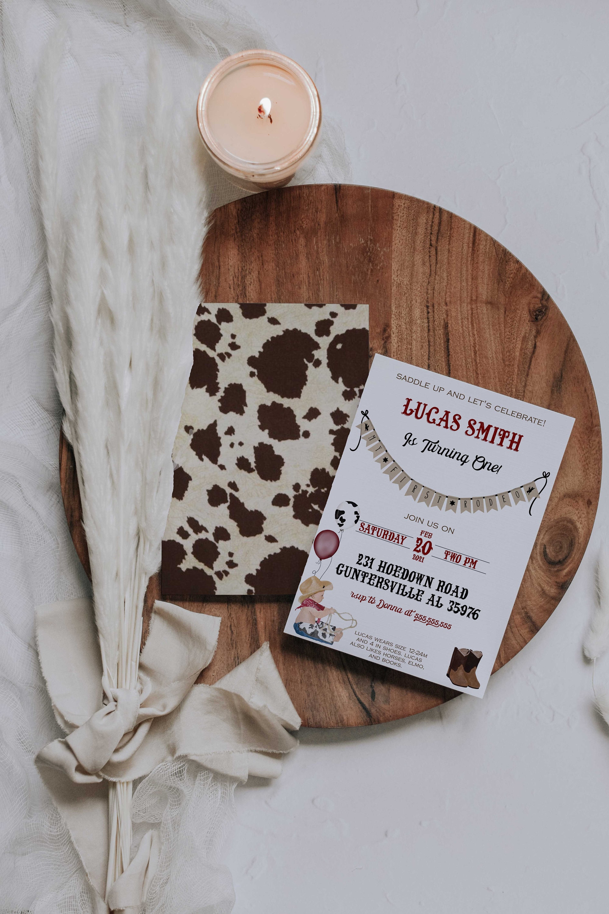 My First Rodeo Birthday Invitation Cowboy Birthday - Etsy