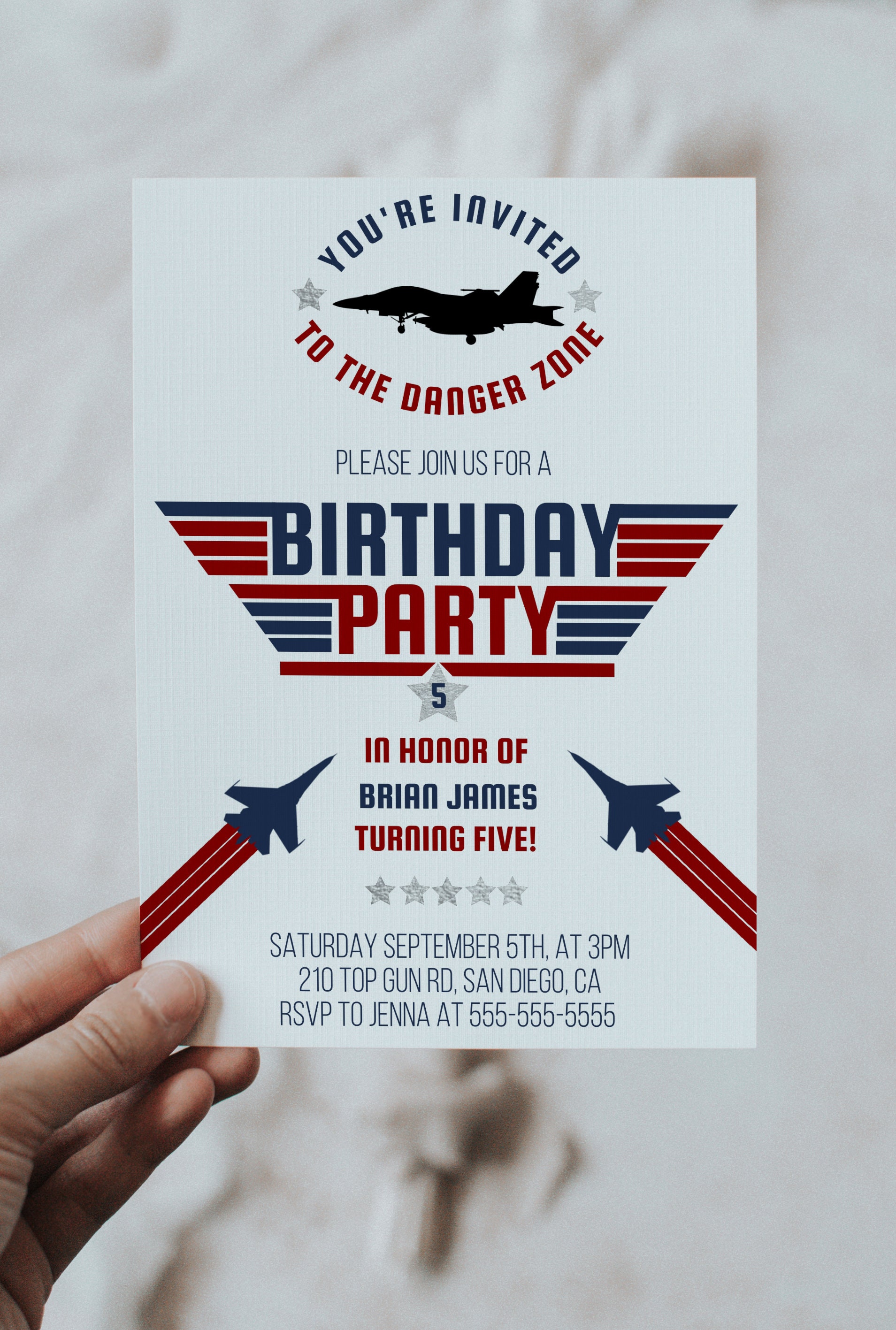 Fighter Pilot Invitation Fighter Jet Invitation Pilot - Etsy