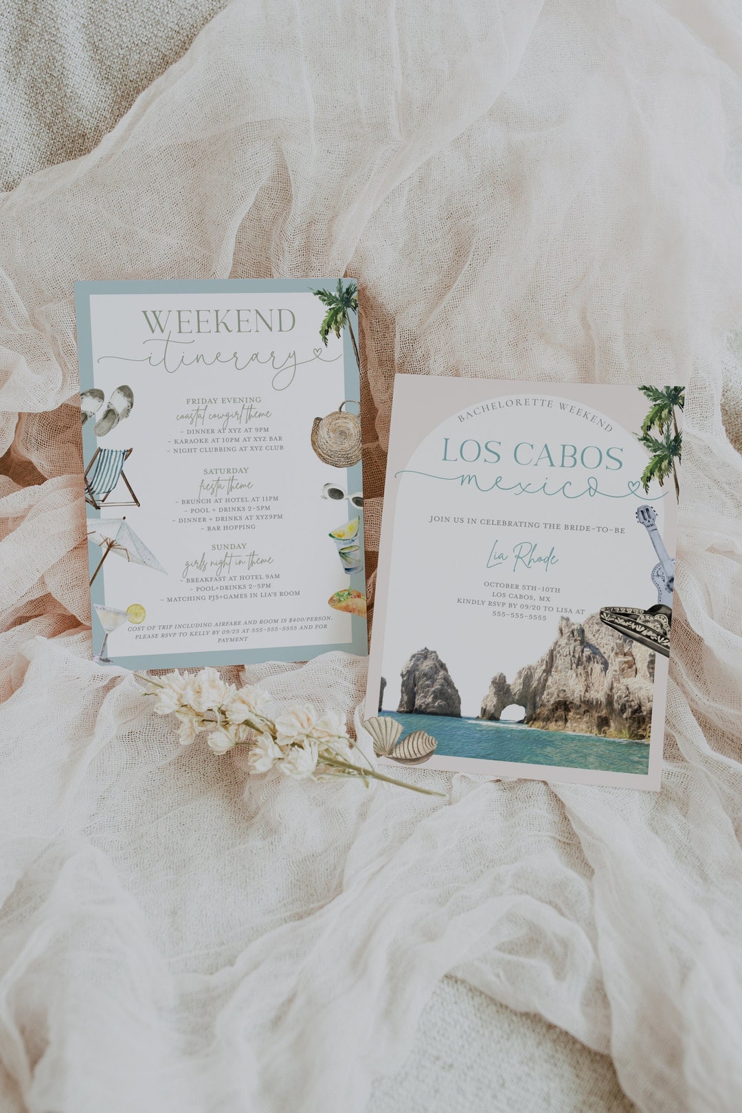 Cabo Bachelorette Invitation - Cabo Girls Trip Invitation - Cabo ...