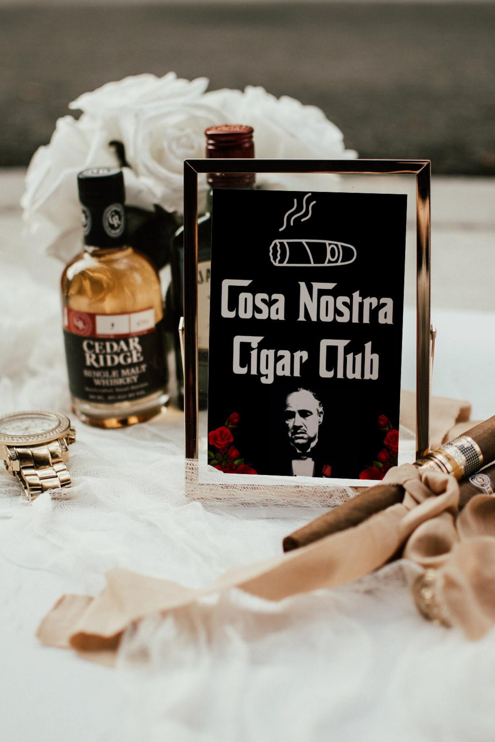 Vintage Gangster Party Signs - Mob Party Table Signs - Gangster Party ...