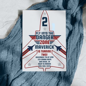 Fighter Pilot Invitation - Military Theme Invitation - Fighter Jet ...