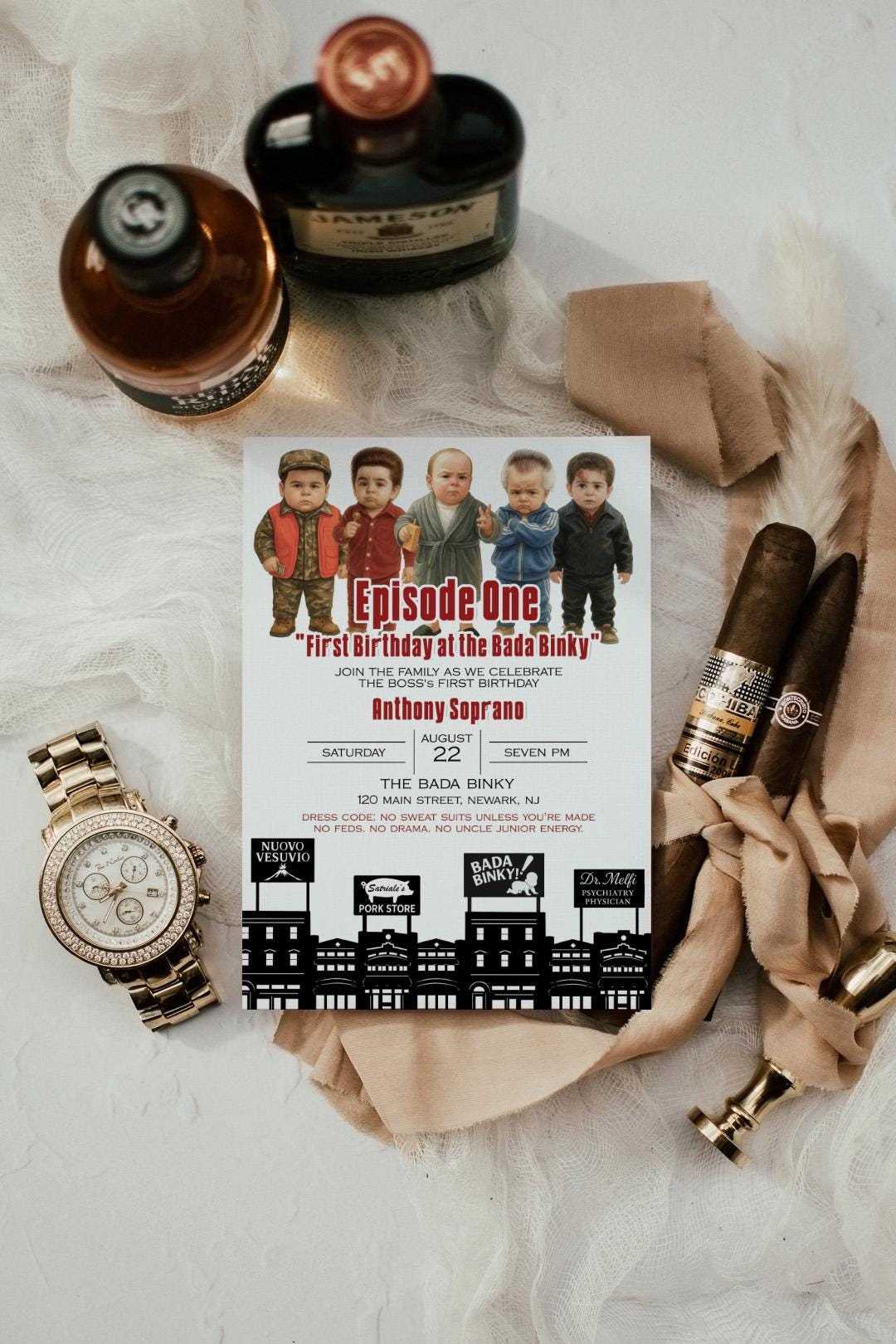 Kids Mob Birthday Invitation - First Mob Birthday Invitation - Kids ...