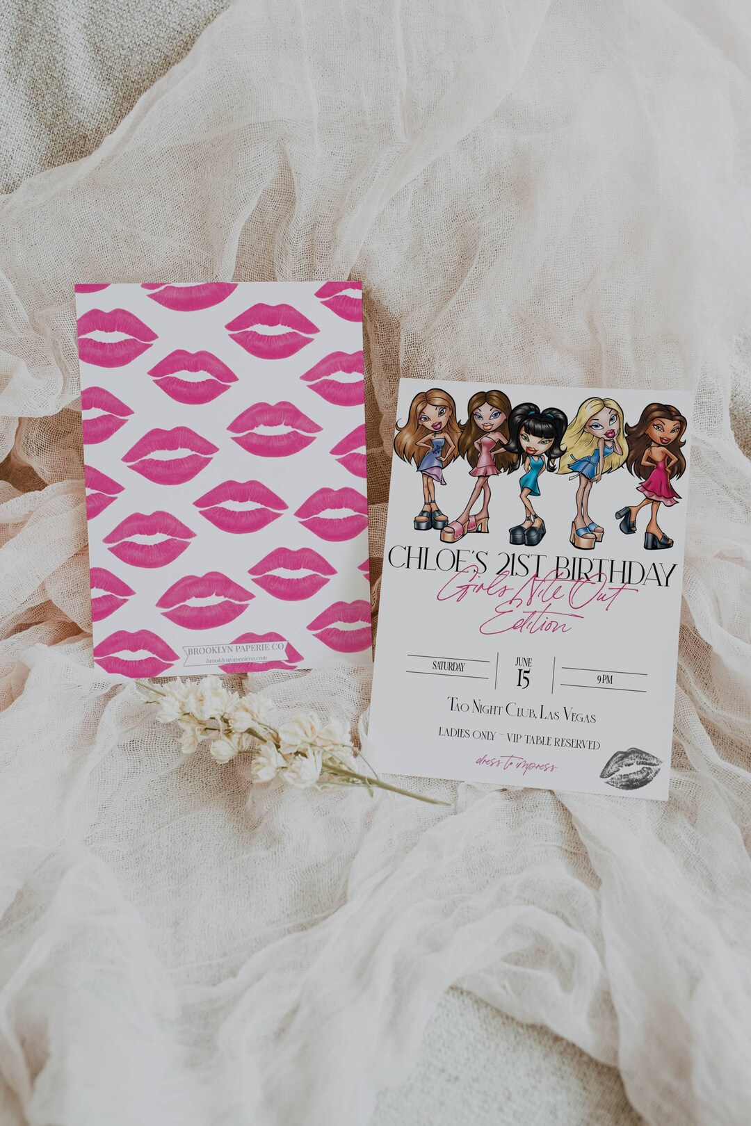 Bratz Themed Party - Girls Night Out Invitation - Bratz Invitation ...