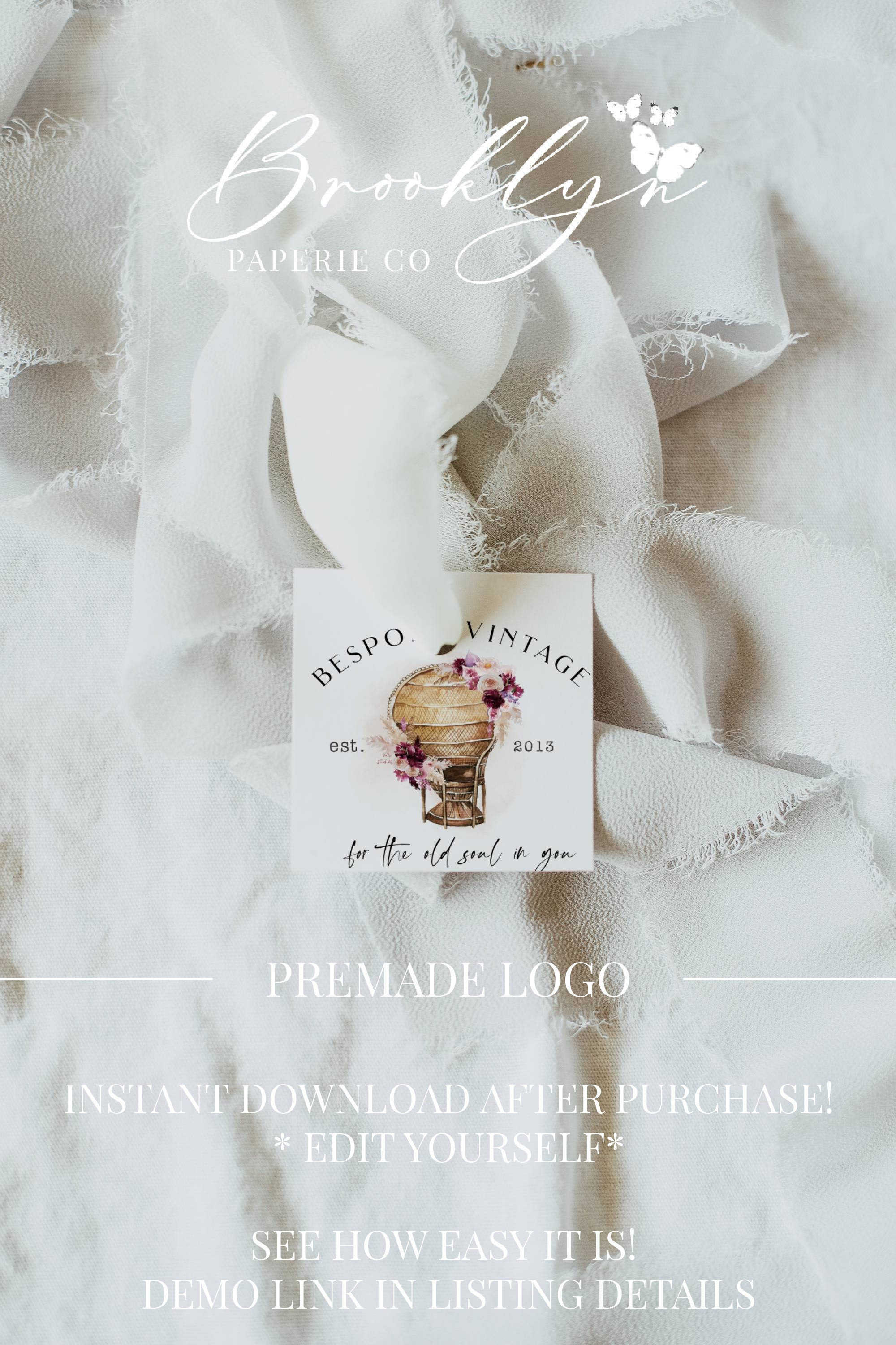 Vintage Shop Logo Design Antique Store Logo Interior - Etsy