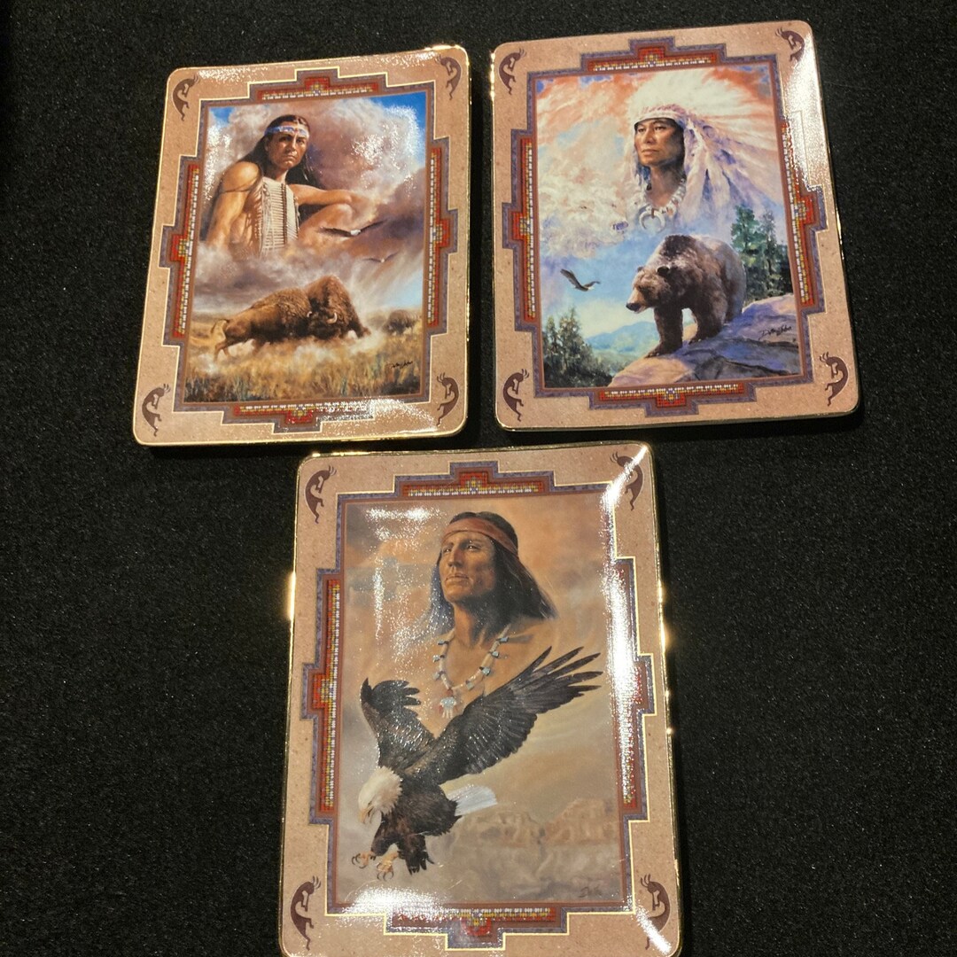 Franklin Mint Heirloom 3 Collector Plates, Detha Watson, Western ...