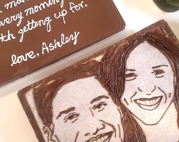 Custom Portrait Chocolate Bar, Personalized Chocolate, Valentine's ...
