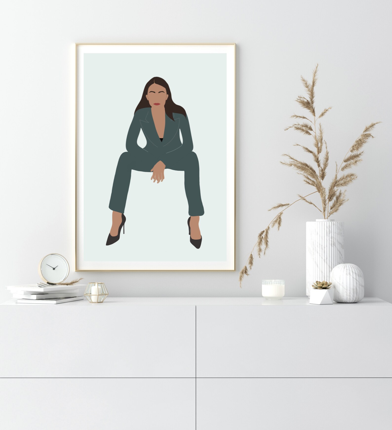 AOC Digital Print Alexandria Ocasio Cortez Poster AOC - Etsy