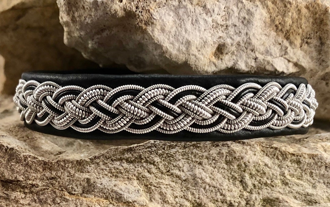 Sámi-inspired Bracelet, Leather Bracelet, Scandinavian Bracelet - Etsy